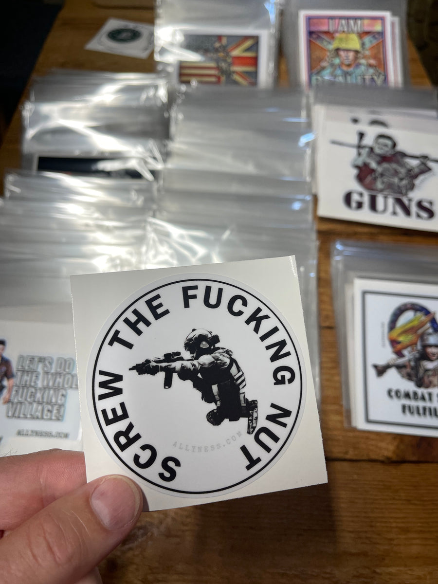 Screw the Nut Sticker – Allyness.com