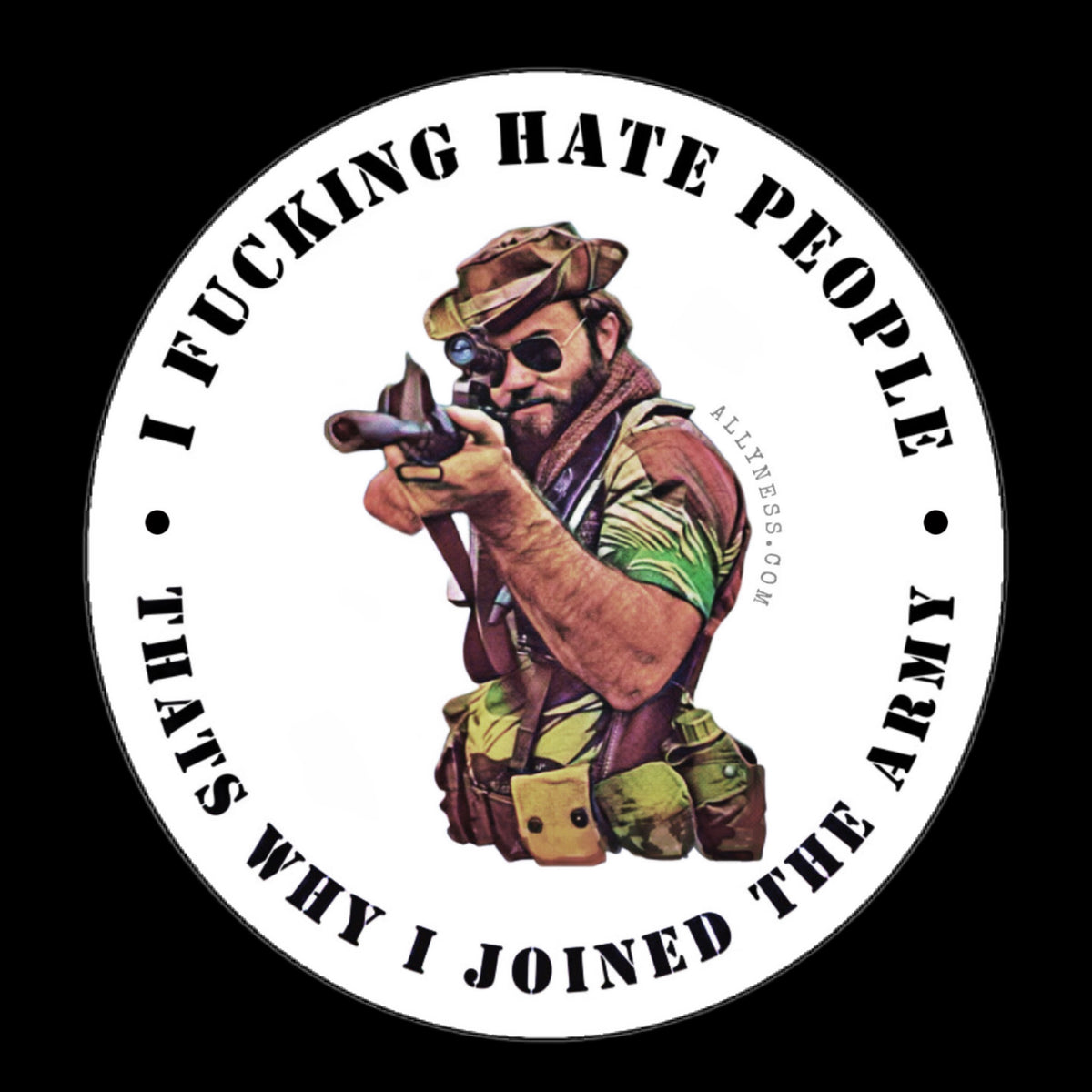 Hate People Sticker – Allyness.com