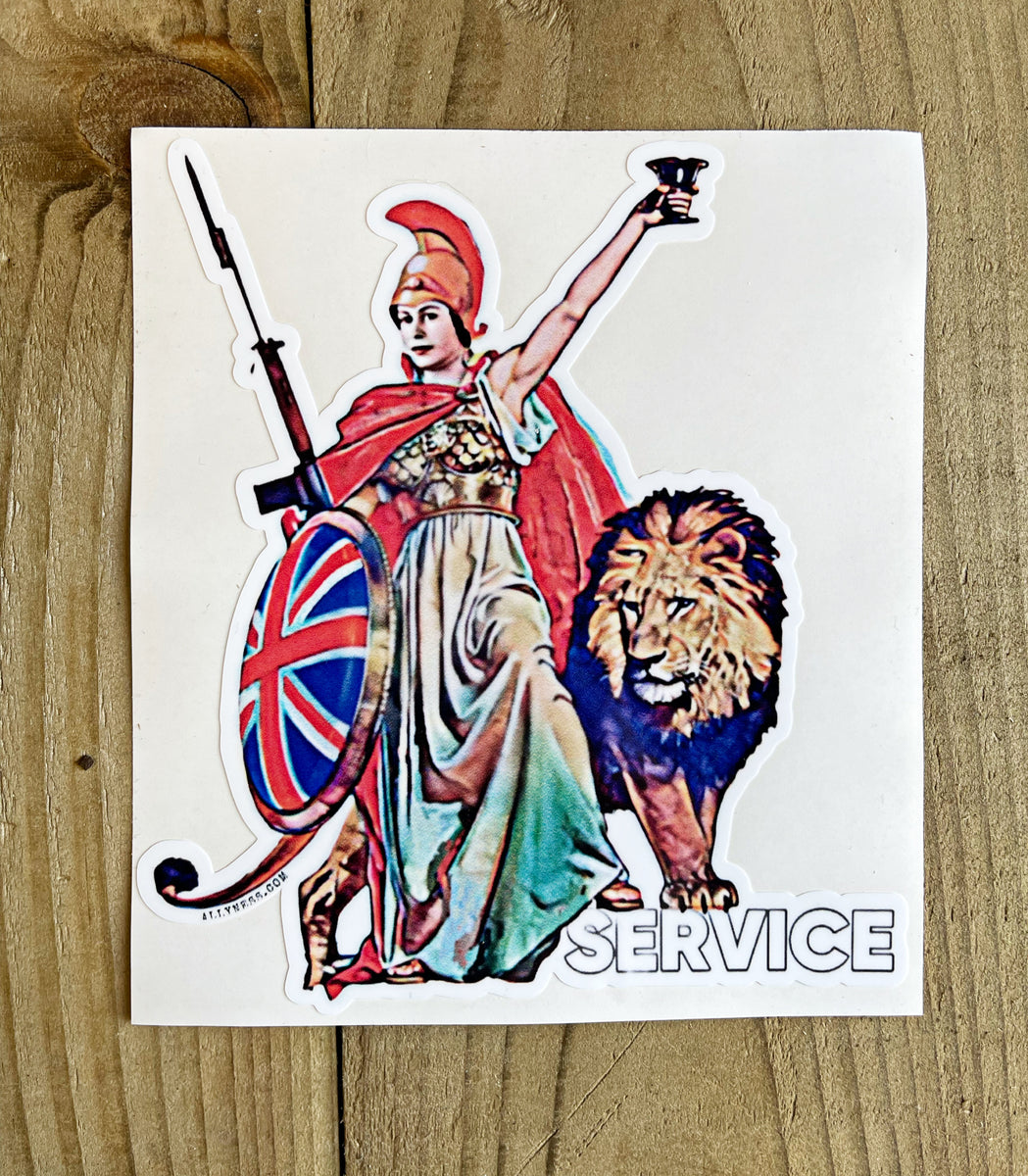 Britannia Sticker – Allyness.com